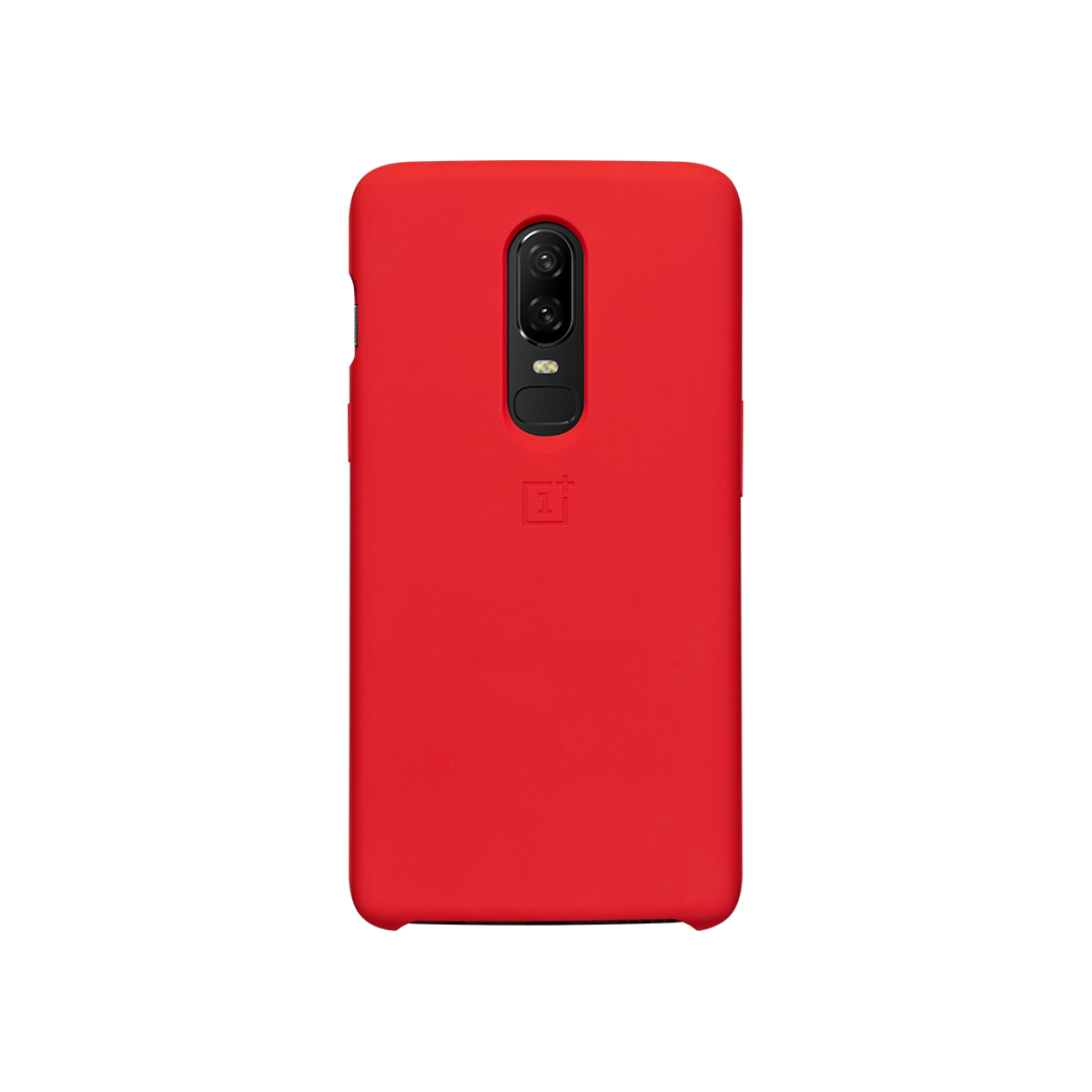 OnePlus 6 Red Silicon Cover Original Soft Case - allmytech.pk
