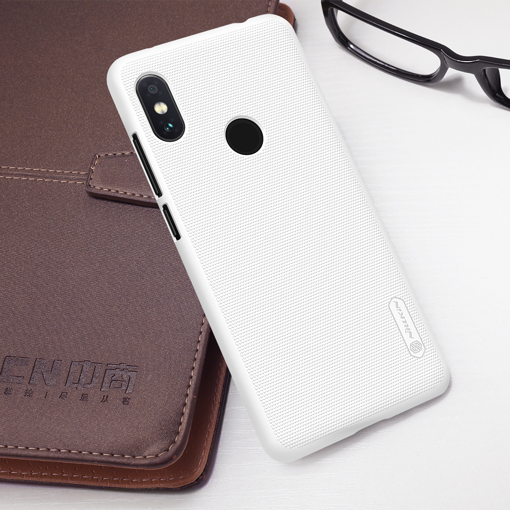 Redmi Note 6 Pro Cover Frosted Shield Hard Back by Nillkin - allmytech.pk