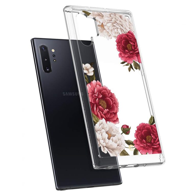 Red Floral Note 10 Plus Case for Galaxy Note 10+ by CYRILL