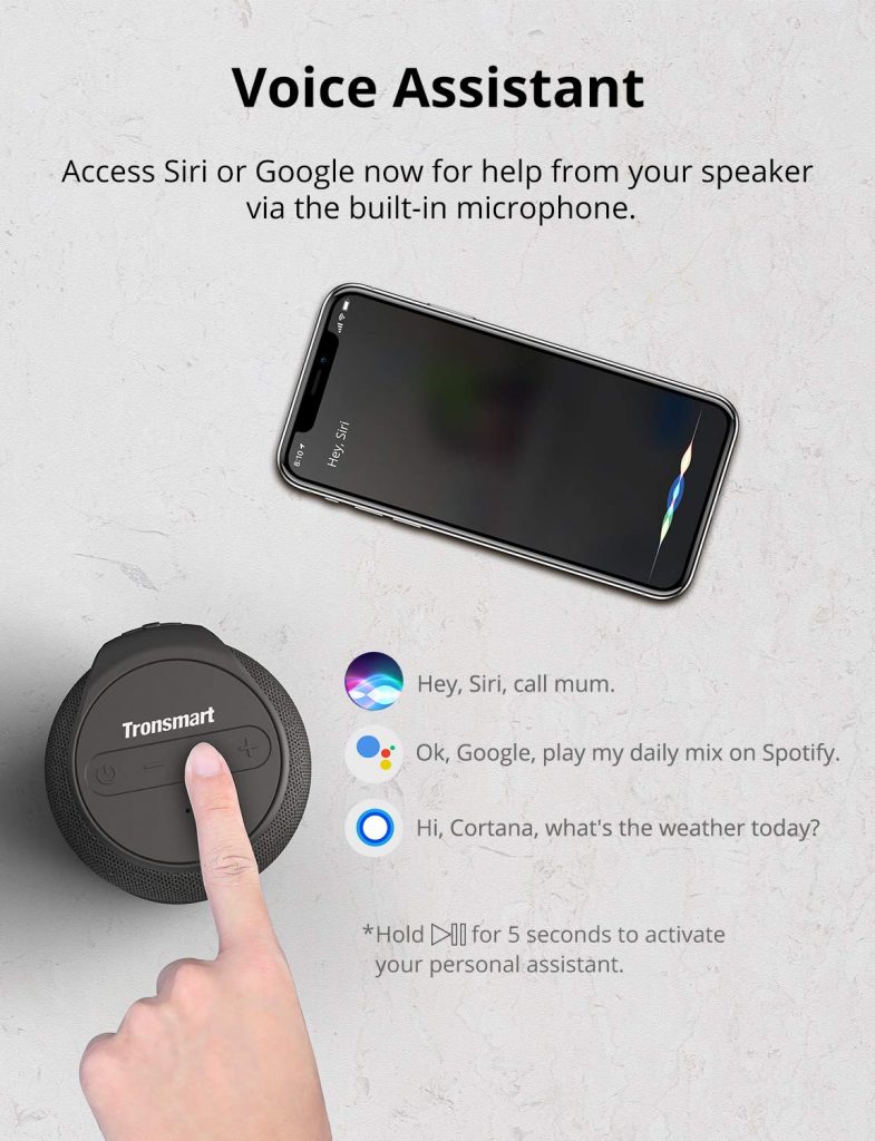 Tronsmart Element T6 Mini Bluetooth Wireless Speaker - Black