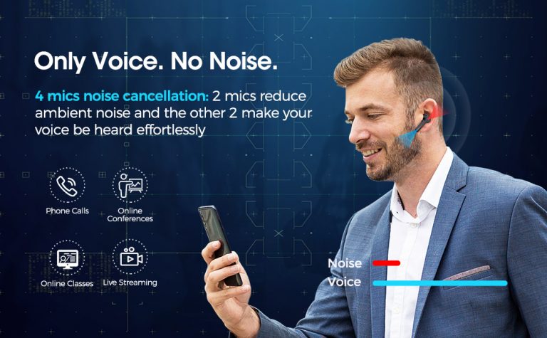 MPOW M9 True Wireless Earbuds in Pakistan 30 Hrs Battery Matte Black