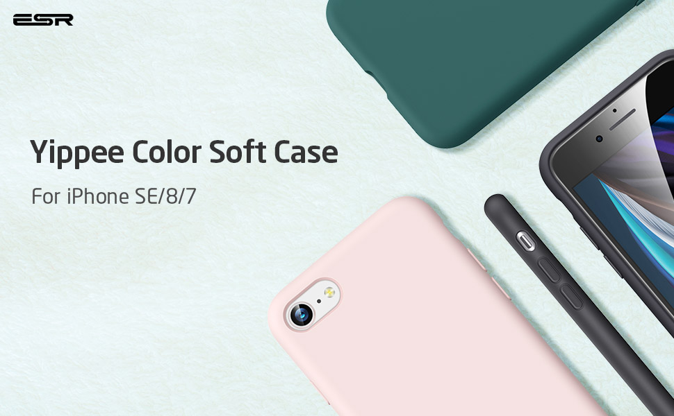 iPhone SE 2020 Yippee Color Silicon Case by ESR - Pine Green