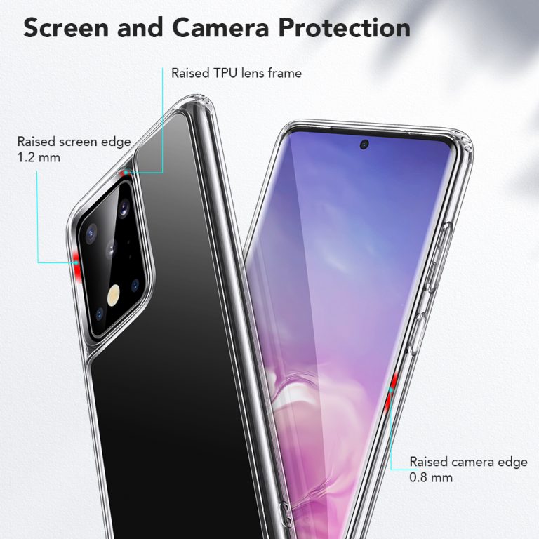 Galaxy S20 Plus Mimic Series Glass Case by ESR - Clear