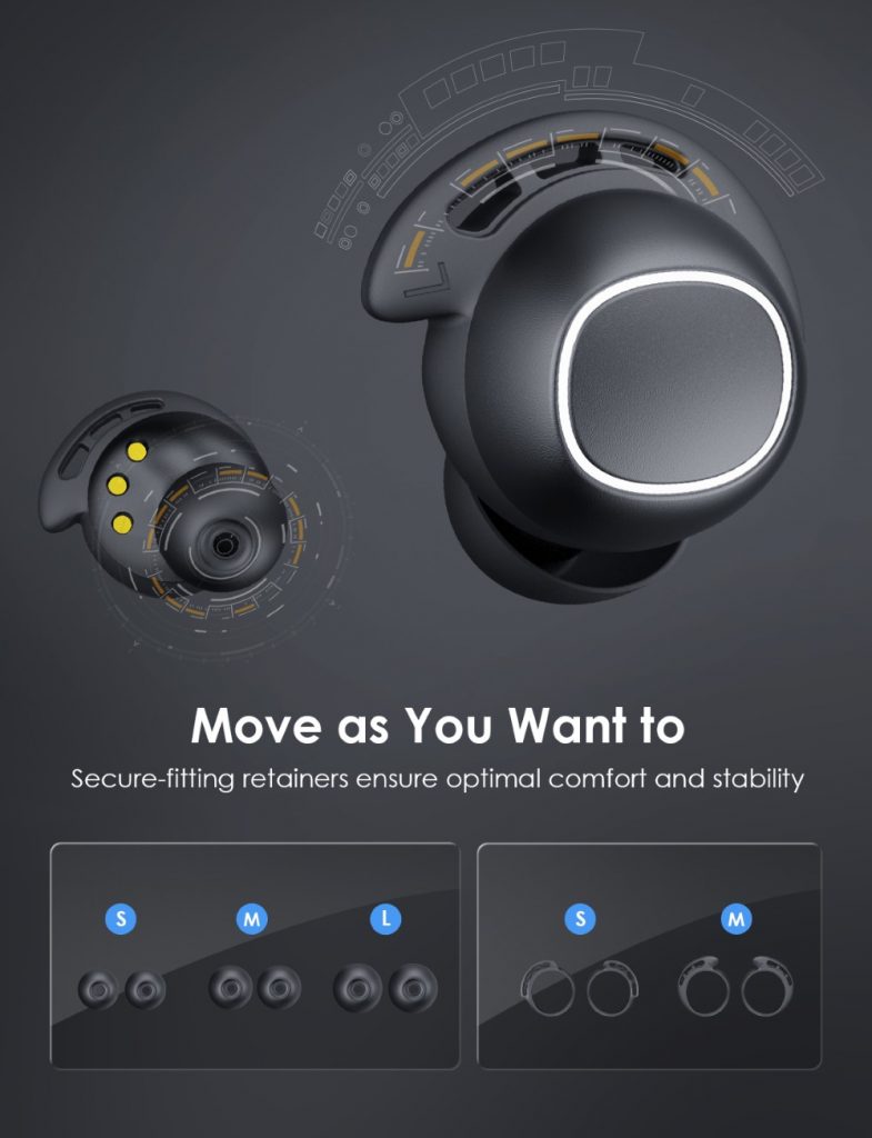 MPOW M30 True Wireless Earbuds in Pakistan - Black