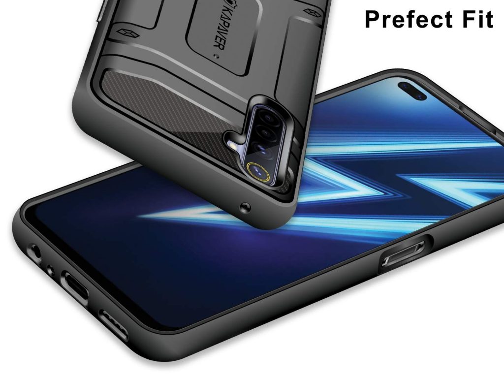Realme 6 Pro Rugged Case by KAPAVER - Black - 100% Original