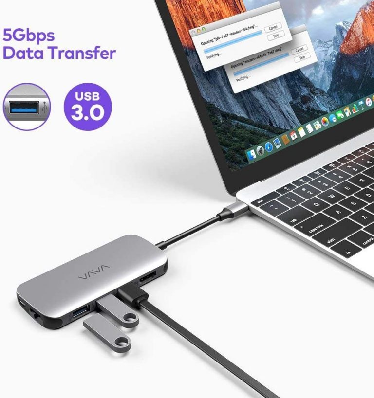 VAVA USB C Hub 8 in 1 USB Ports with Ethernet Connector & many more.