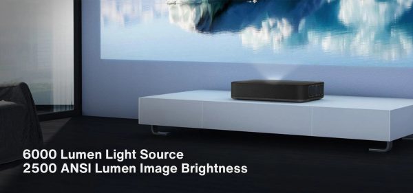 VAVA 4K UHD Laser Projector Ultra Short Throw for Home Cinema - White