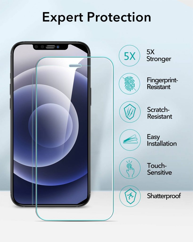 Apple iPhone 12 mini Screen Shield 2 PACK tempered Glass by ESR