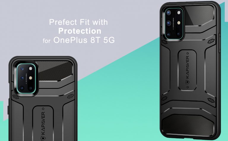 OnePlus 8T Rugged Case by KAPAVER - Black - 100% Original