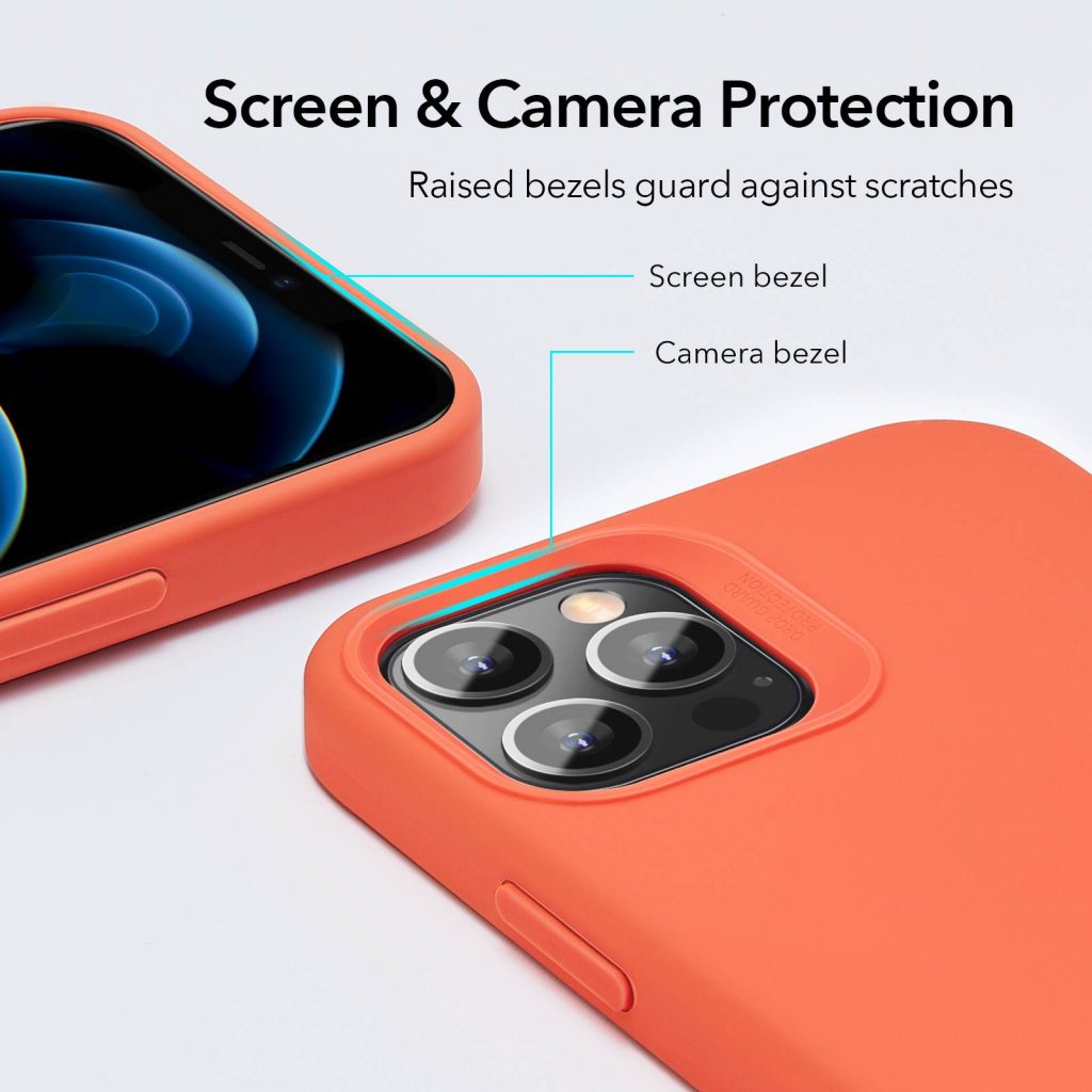 Apple iPhone 12 Cloud Super Soft Case by ESR - Coral Orange