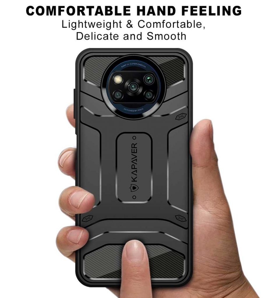 POCO X3 NFC / POCO X3 Pro Rugged Case by KAPAVER - Black - 100% Original