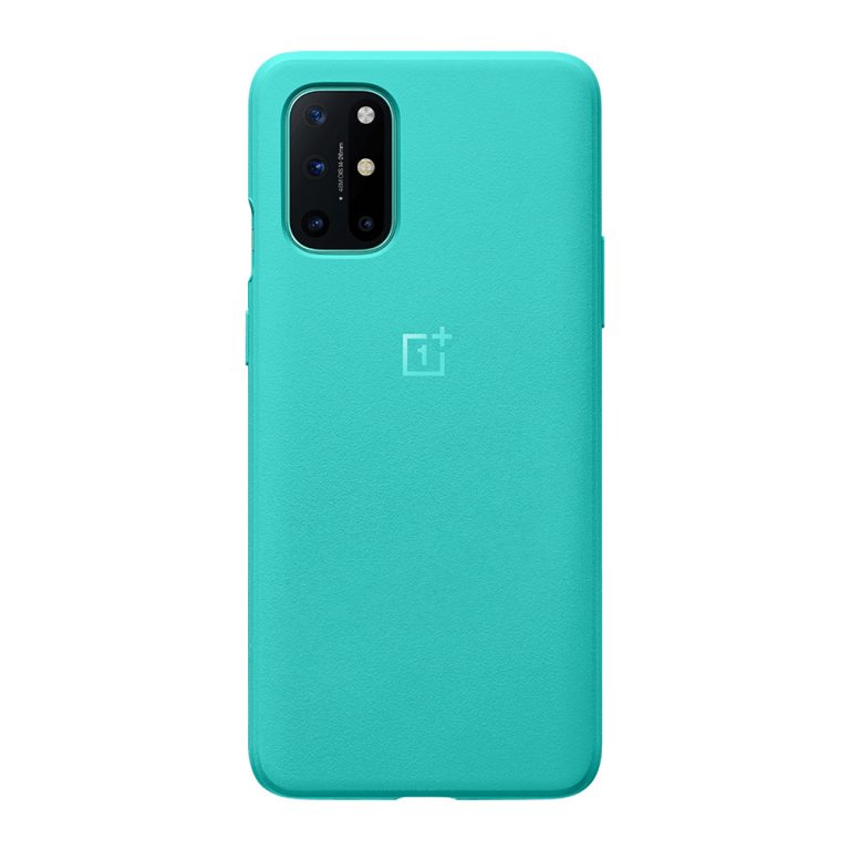 OnePlus 8T Sandstone Bumper Protective Case - Cyan