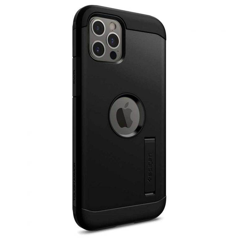 Apple iPhone 12 Pro Tough Armor Case by Spigen - Black