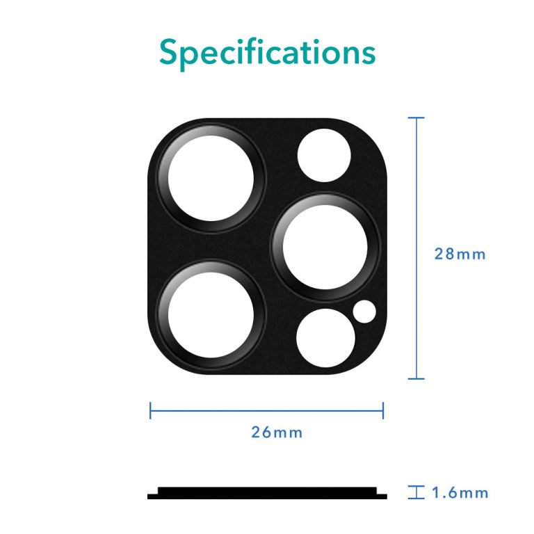 iPhone 12 Pro Max Camera Lens HD Protector 2 PACK by ESR