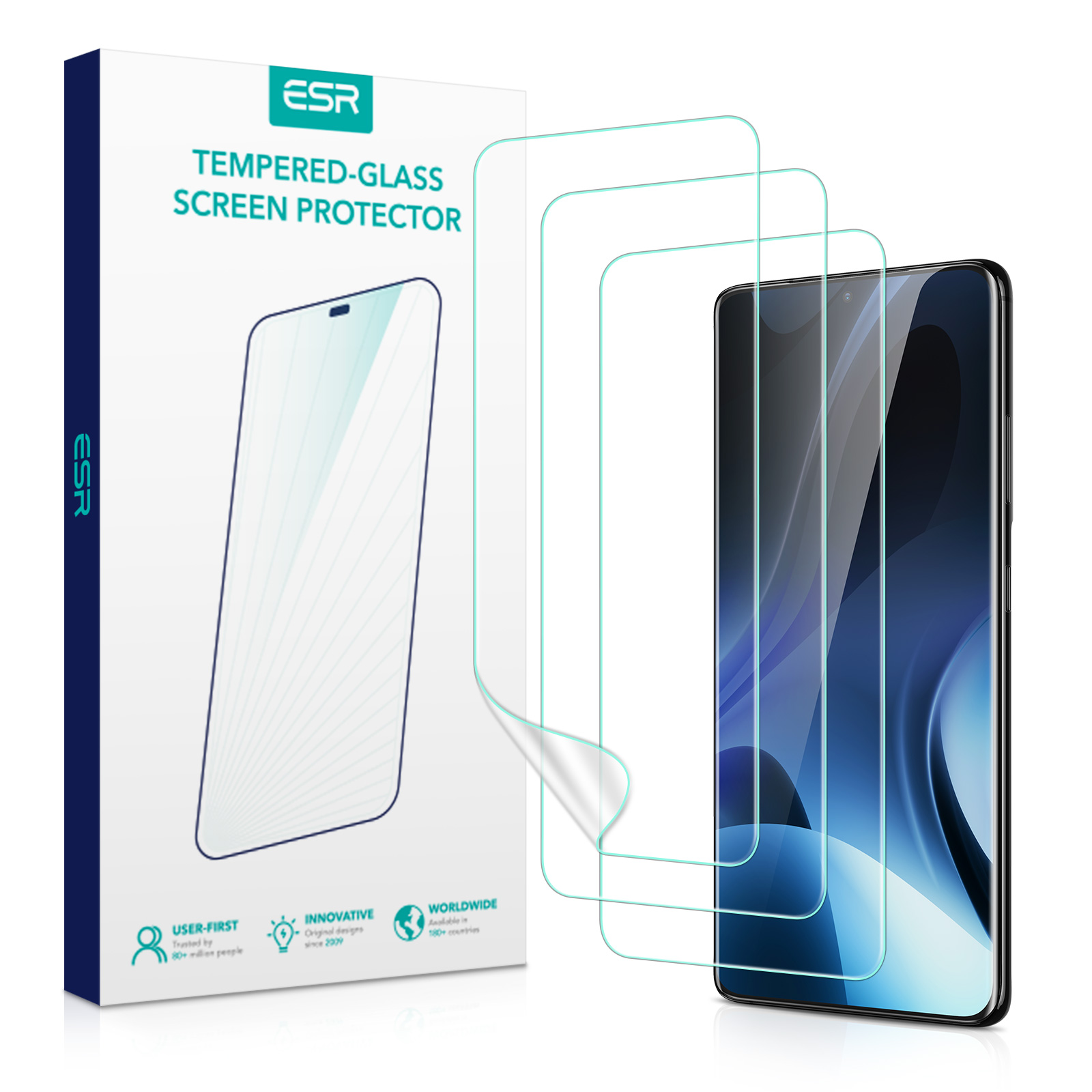 Galaxy S21 Ultra Liquid Skin Protector 3 PACK - Clear by ESR
