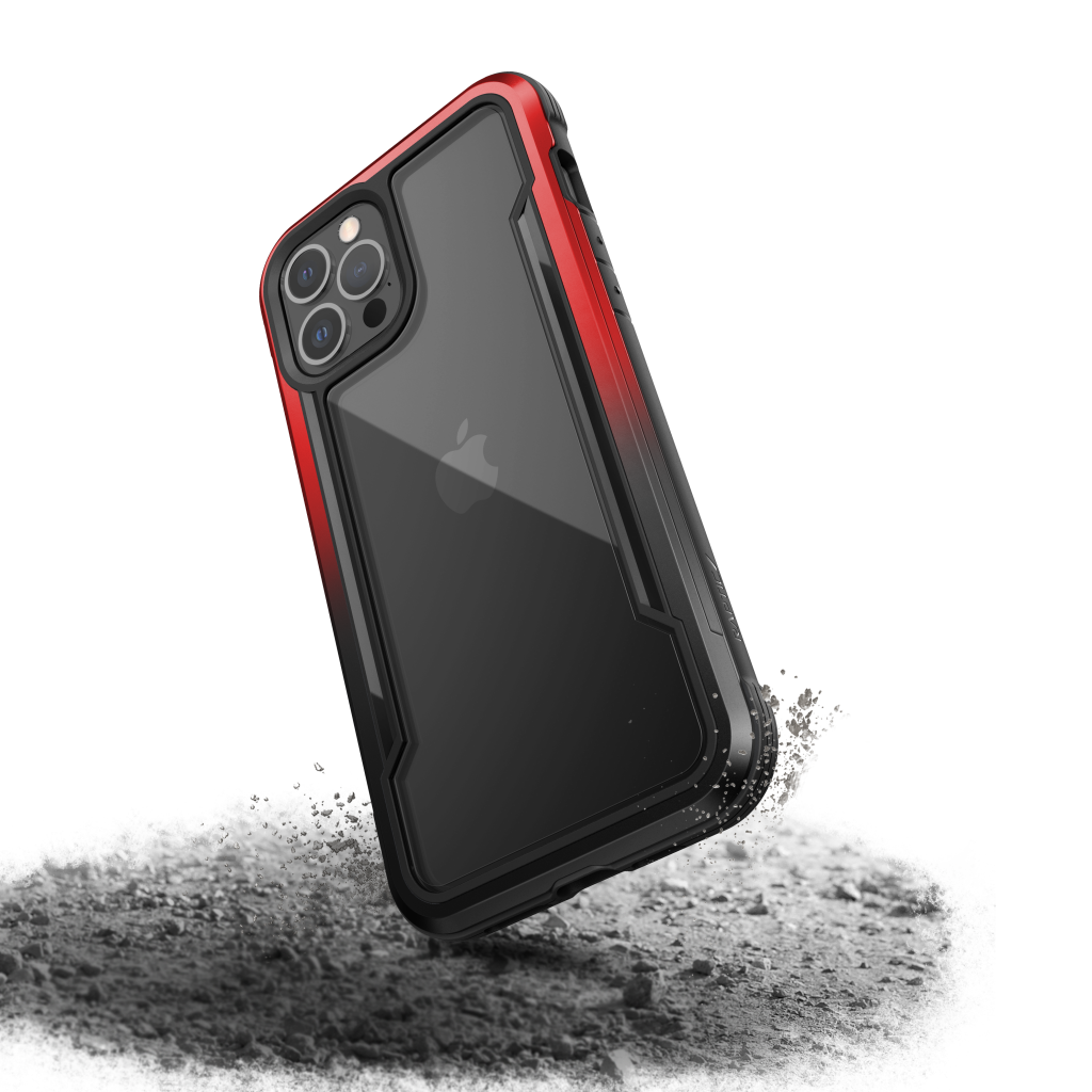 iPhone 12 Pro Max Raptic Shield Shock Absorbing Case - Black Red