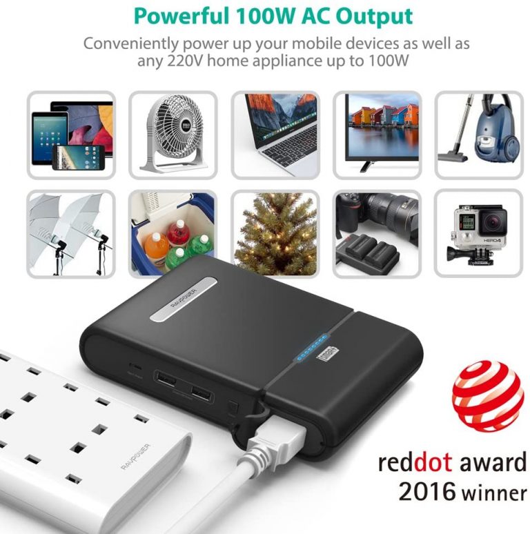 AC Outlet Portable Charger RAVPower 27000mAh