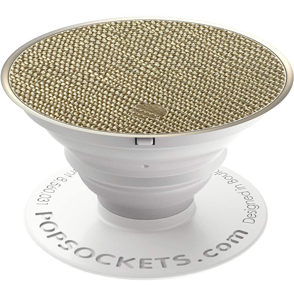 PopGrip Premium by Popsockets - Top + Base - Saffiano Gold