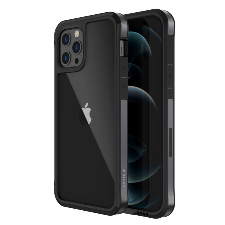 iPhone 12 Pro Max Raptic Edge Shock Absorbing Case - Black