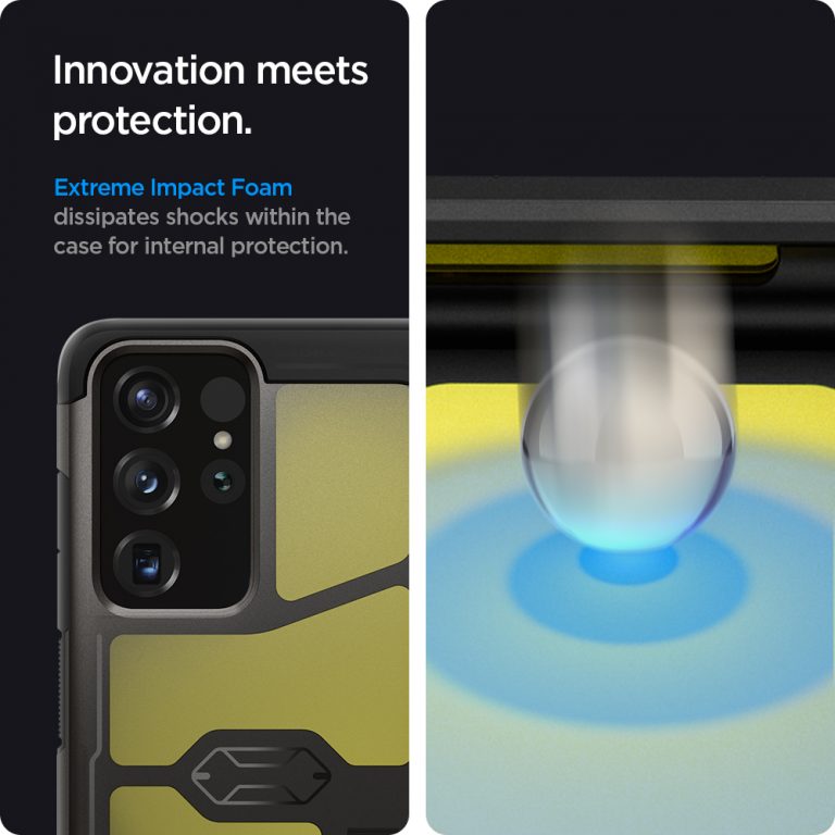 Galaxy S21 Ultra Tough Armor Case by Spigen - Gunmetal