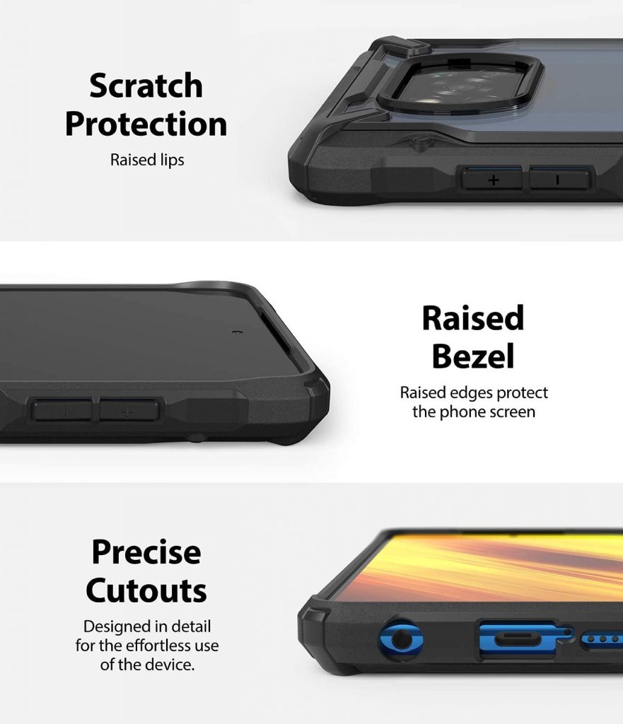 POCO X3 NFC / POCO X3 Pro Fusion X Rugged Case by Ringke - Black - 100% ...