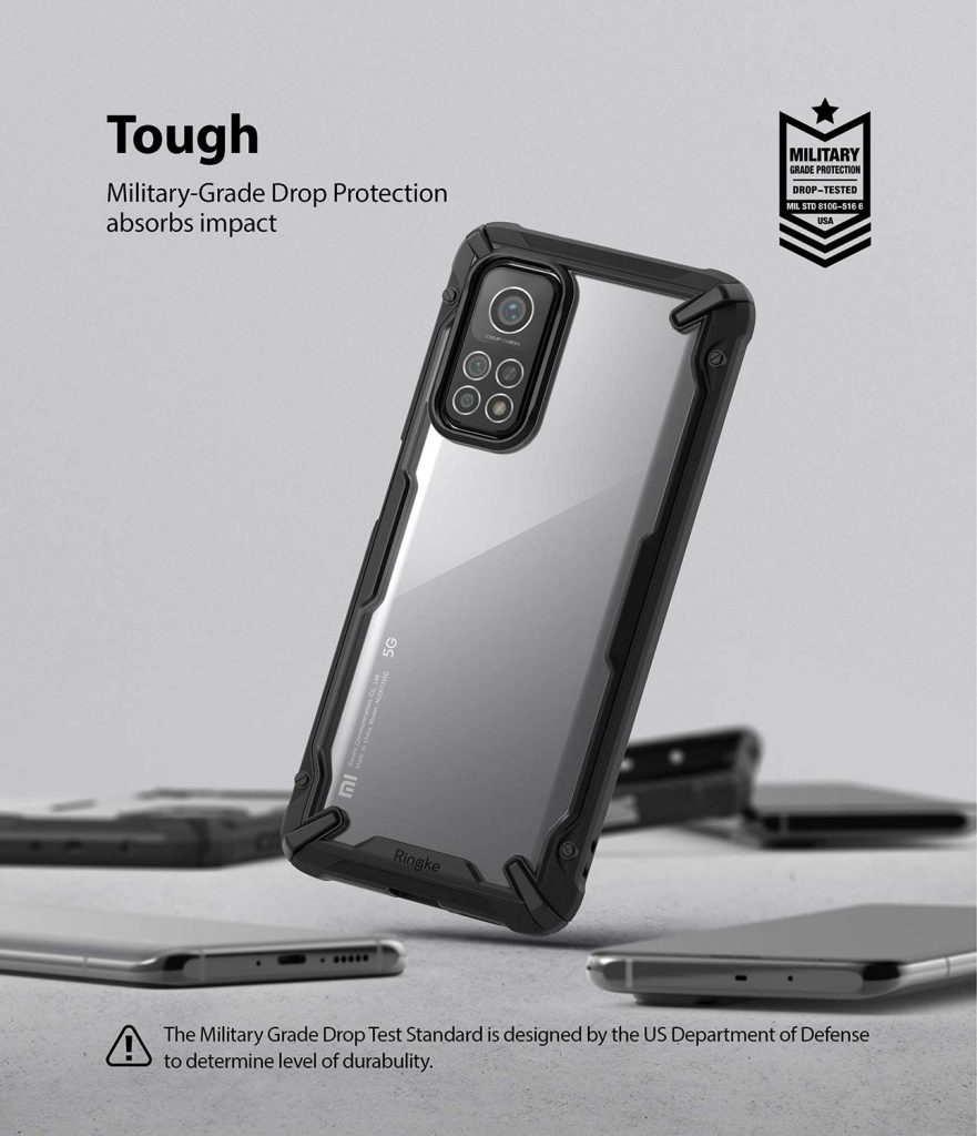 Mi 10T / Mi 10T Pro Fusion X Rugged Case by Ringke - Black