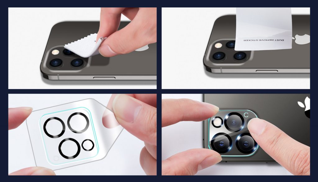 iPhone 12 Pro Max Camera Lens HD Protector 2 PACK by ESR Clear