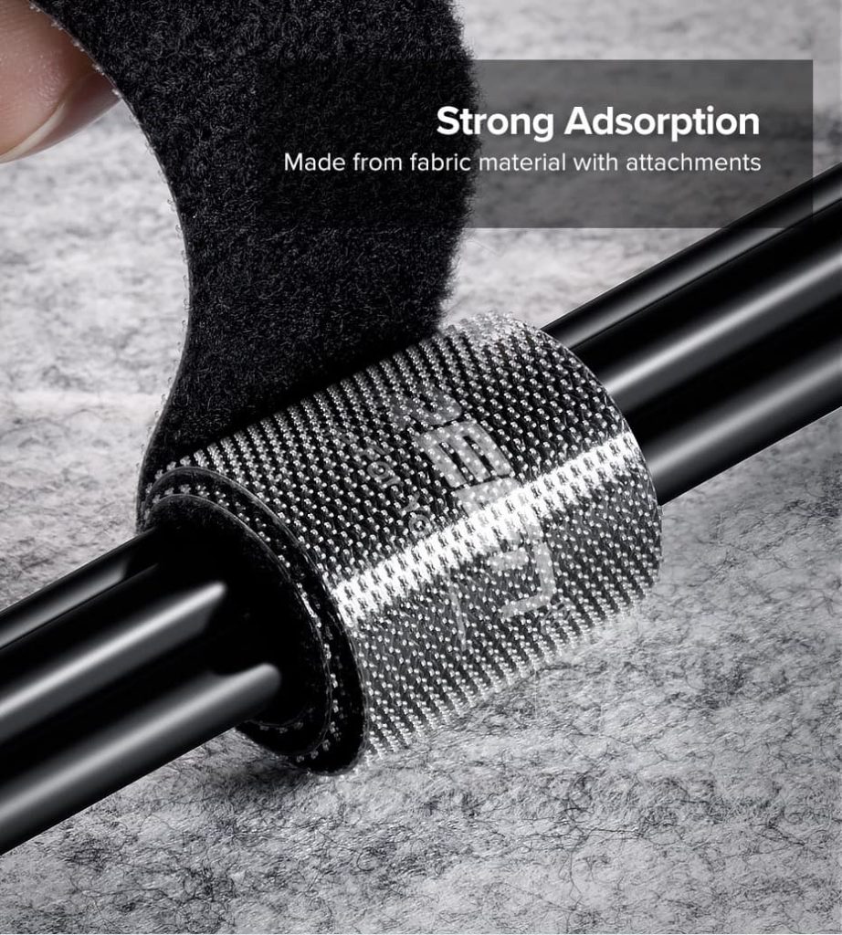 UGREEN Velcro Cable Organizer - 5 M - 16 Feet - Black