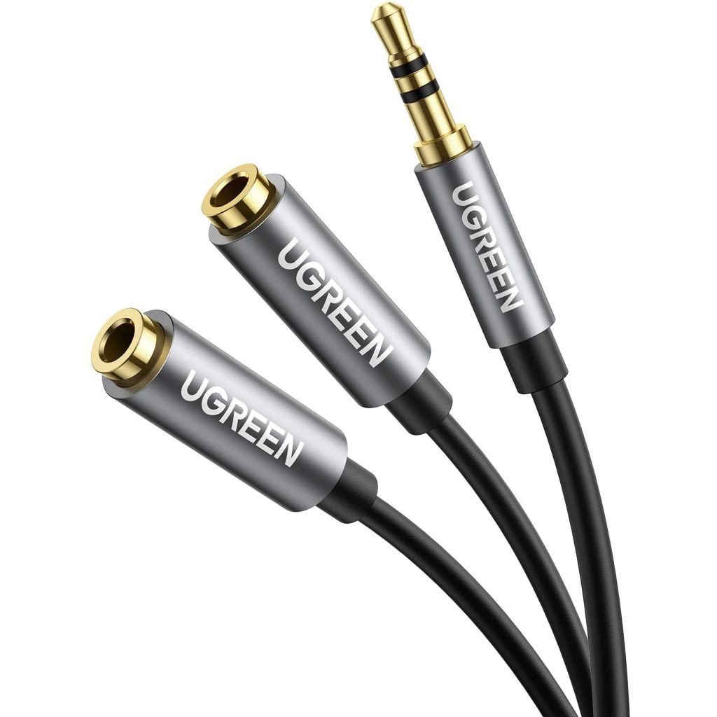 UGREEN Headphone Splitter - Connect 2 Headphones from 1 Source