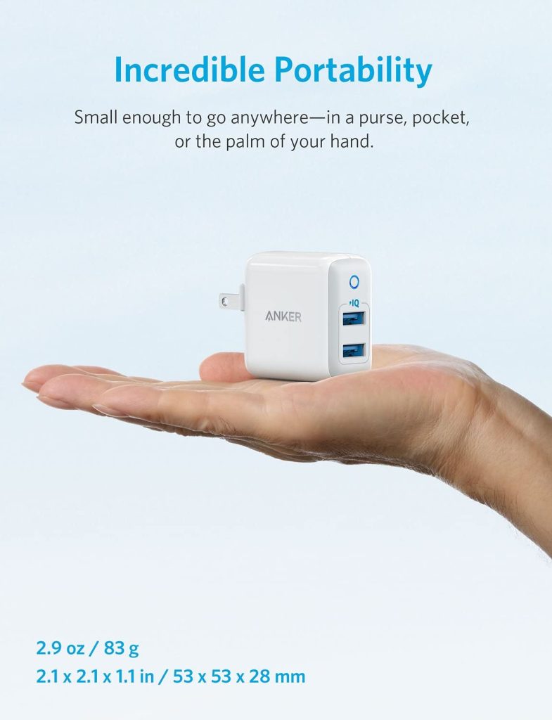 ANKER PowerPort II IQ with 2 PIQ Ports 12W - White - A2027121