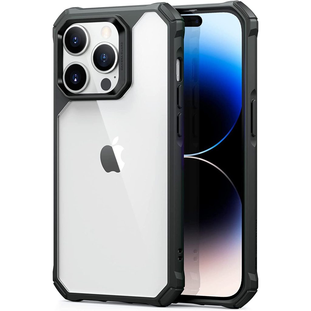 Apple iPhone 14 Pro max Air Armor Rugged TPU Case - Clear Black