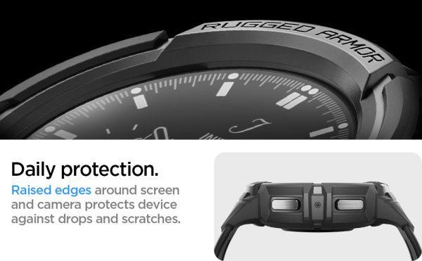 Galaxy Watch 5 Pro Case 45mm Spigen Rugged Armor Pro - Black