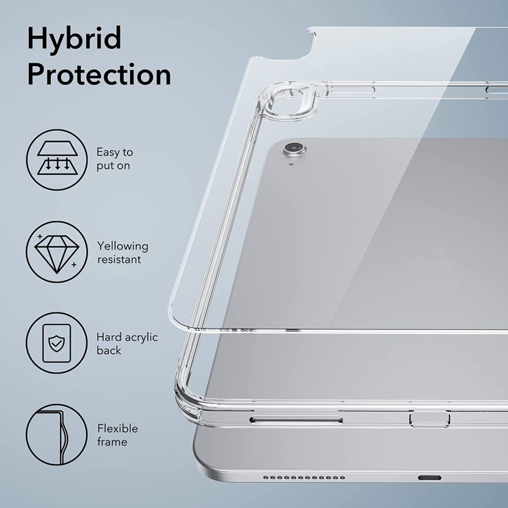 iPad 10.2 10th Gen 2022 Classic Hybrid Back Case - Clear