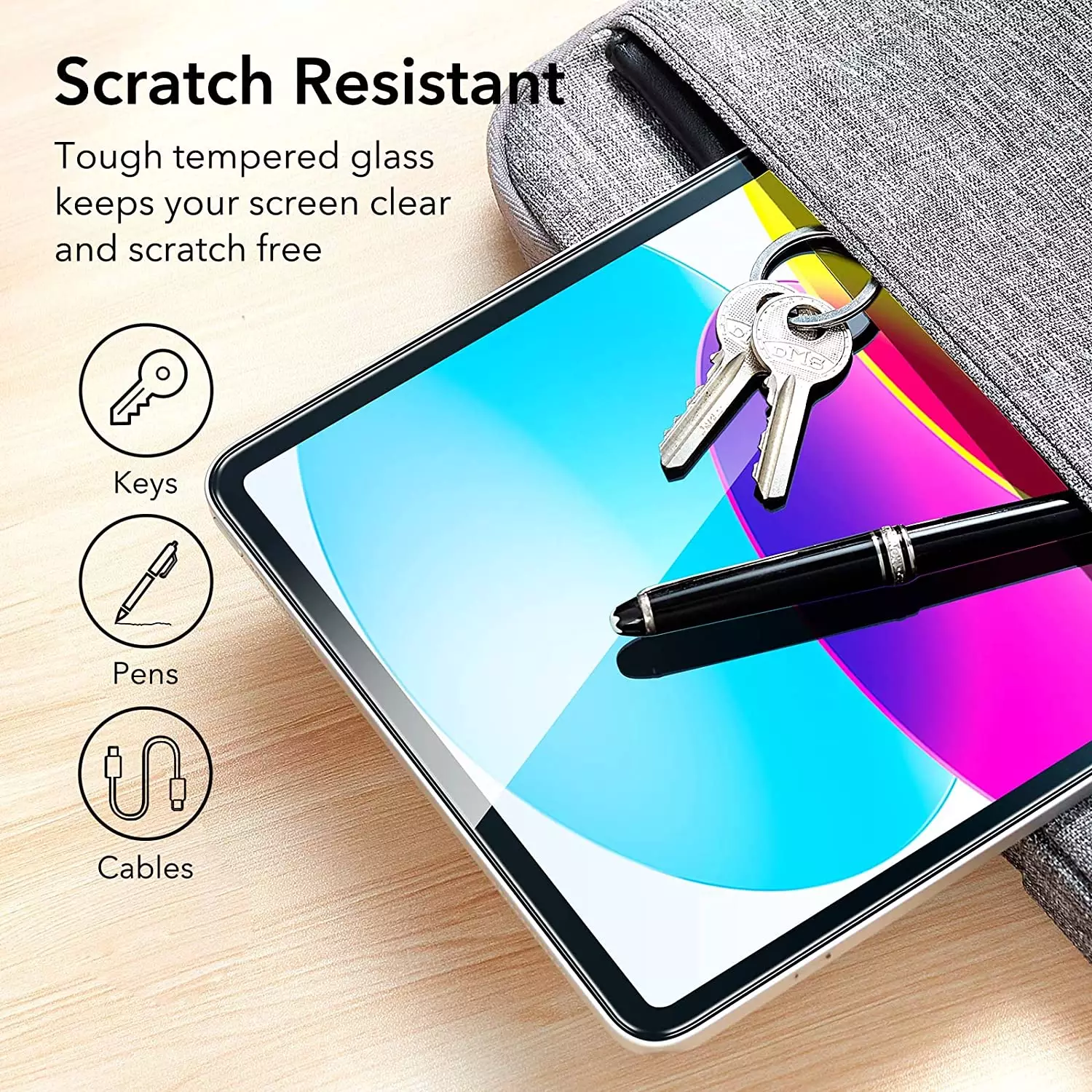 ESR iPad 10.9 10th Gen 2022 Super Tough Super Clear Tempered Glass – 1 ...