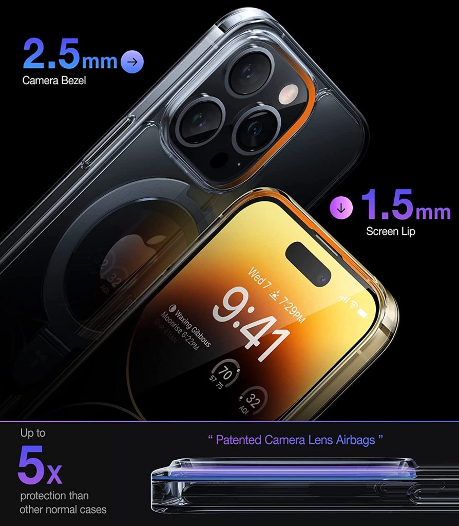 iPhone 14 Pro Max UPRO OStand Case by Torras - Clear