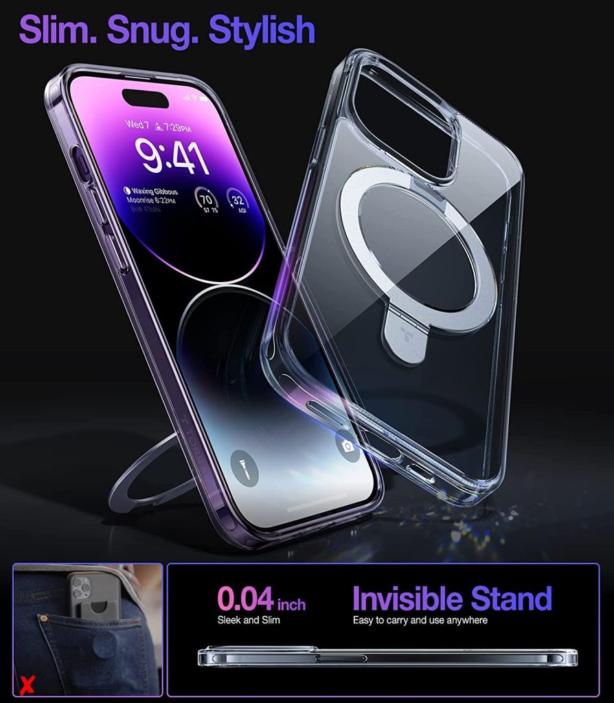 iPhone 14 Pro Max UPRO OStand Case by Torras - Clear