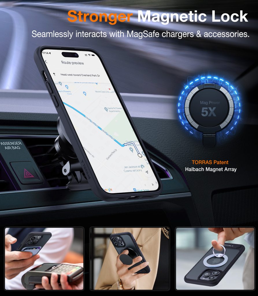 iPhone 14 Pro Max UPRO PStand Case by Torras - Black