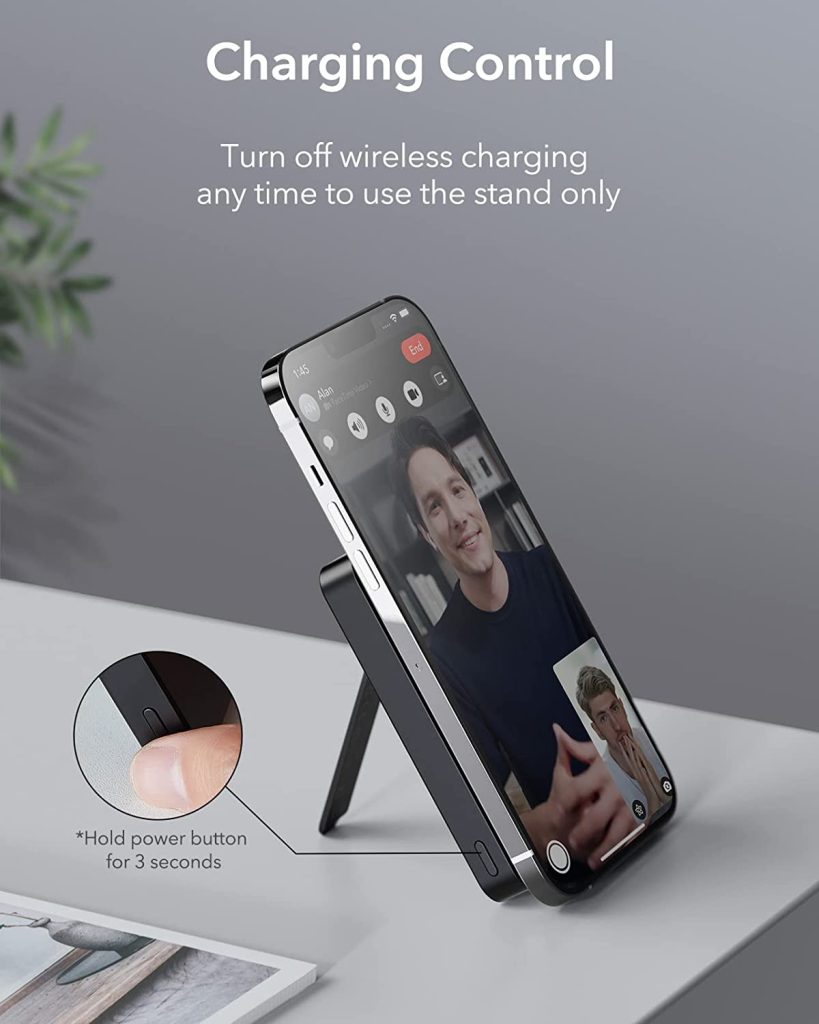 ESR mini Kickstand Wireless Powerbank 5000 mAh - Black