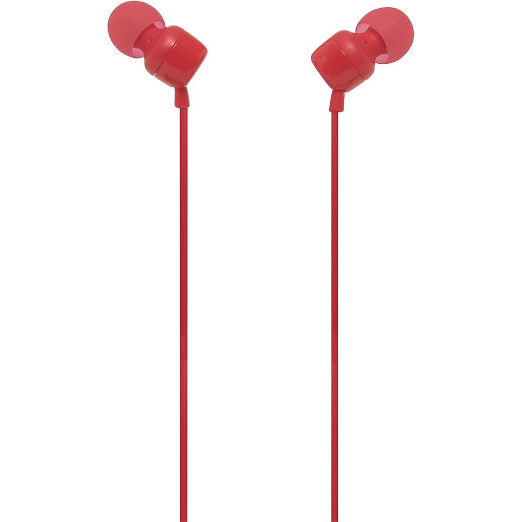 JBL Tune T110 In Ear Headphones - Red