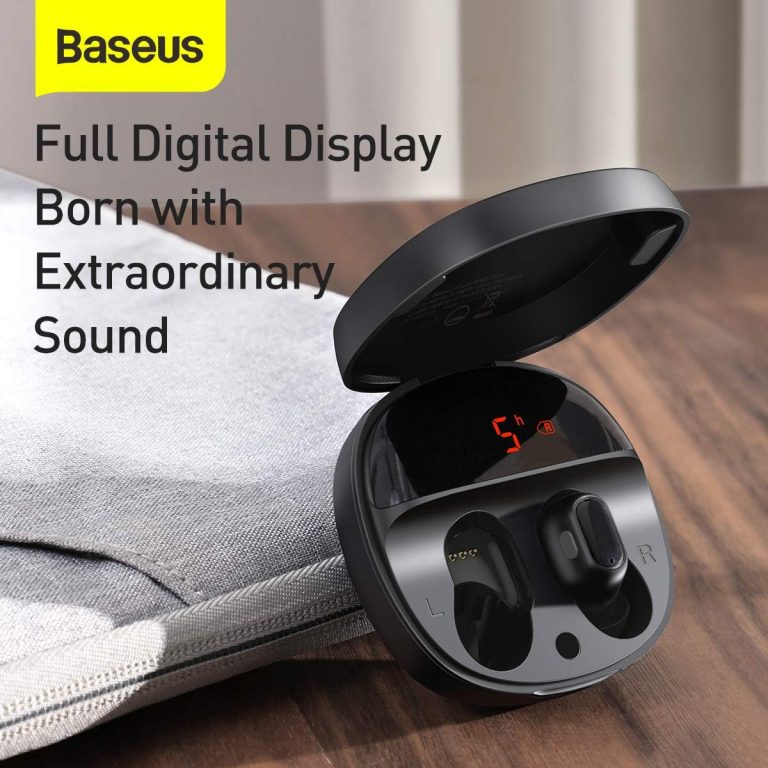 Baseus Encok Wm01 PlusTrue Wireless Earphones - Black