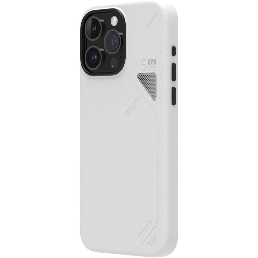 iPhone 15 Pro Max A15 Vegan Leather Case by Aulumu - White