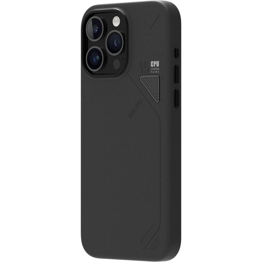 iPhone 15 Pro Max A15 Vegan Leather Case by Aulumu - Black