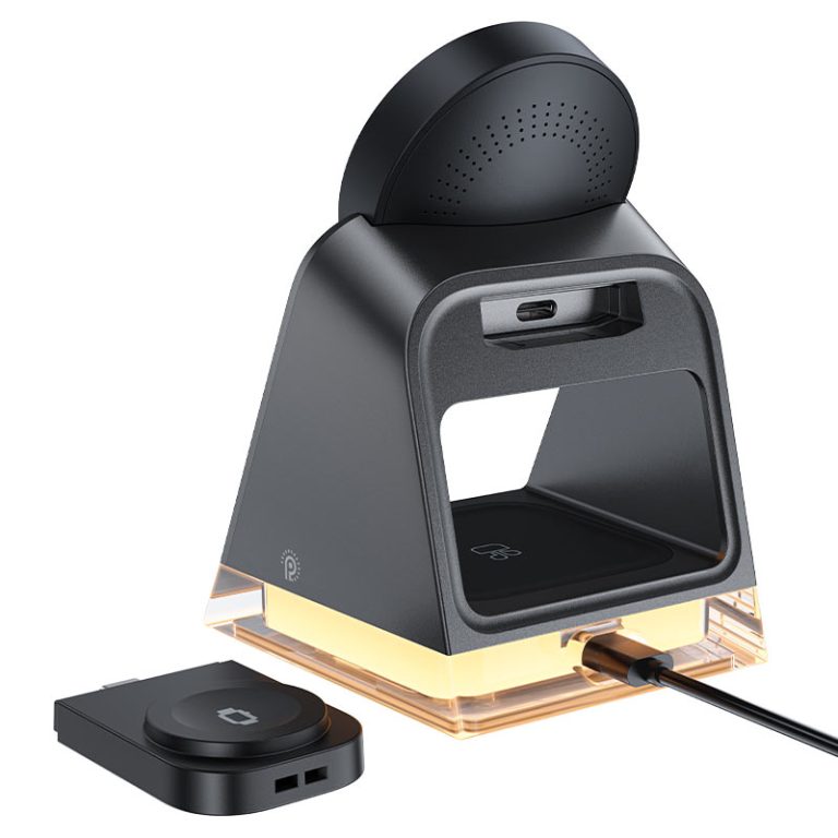 Acefast E17 desktop 3-in-1 wireless charging holder - Black