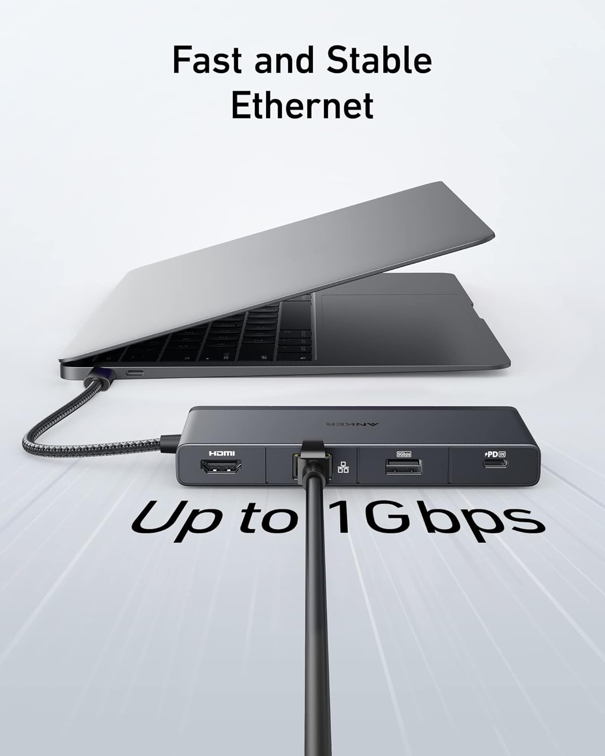 Anker 552 Usb C Hub 9 in 1 - 4K HDMI - Black - A8373H11